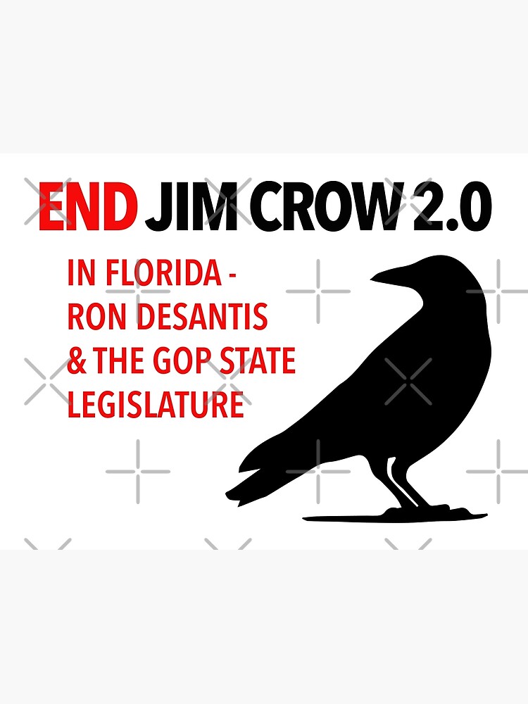 "END jim crow 2.0" Poster by Thelittlelord | Redbubble