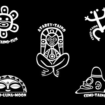 Lámina fotográfica con la obra «Puerto Rico Tainos Coqui Cemi Atabey ...