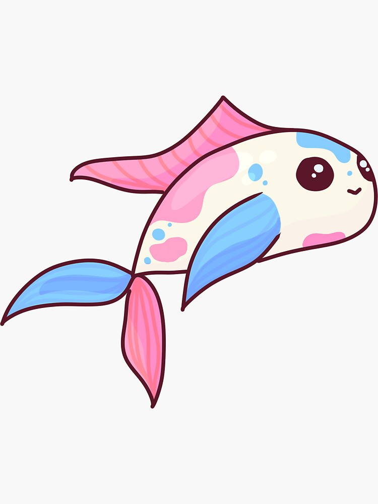 "Trans Pride Koi Fish " Sticker for Sale by ForTheFrogWar | Redbubble