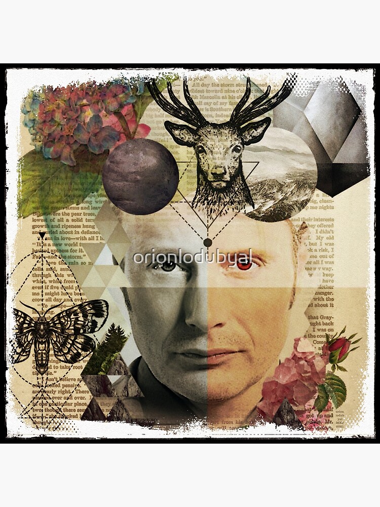 "Hannibal Lecter Stag and Moth Hallucinations Fan Art" Poster by ...