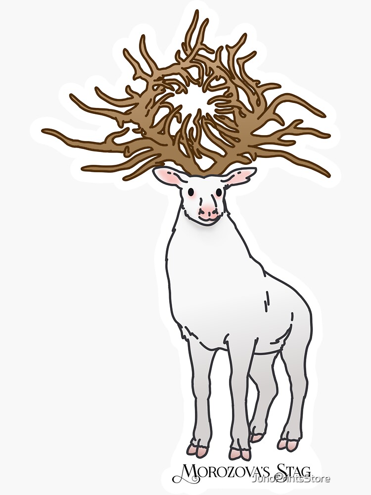 "Morozova's Stag - Shadow and Bone Fanart" Sticker for Sale by ...