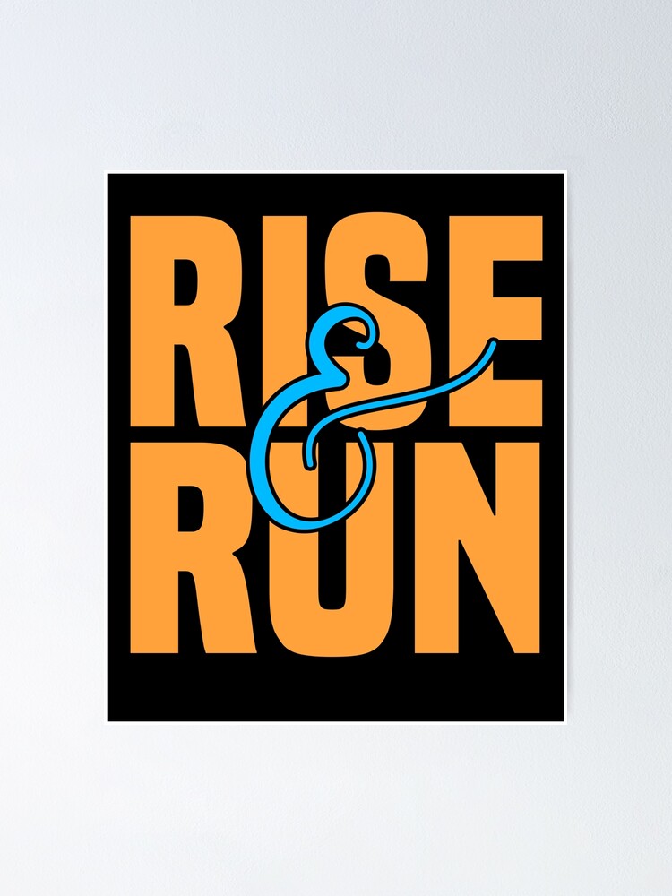 "Rise and Run - Runner Athlete" Poster by cannevas | Redbubble