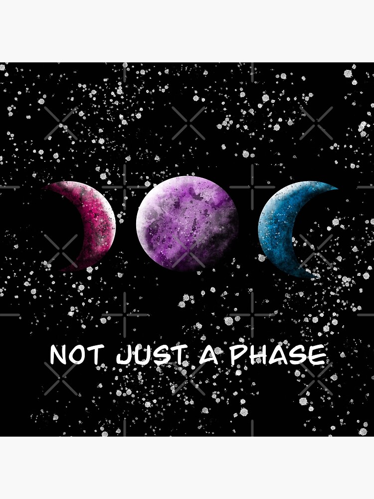 "Not Just a Phase Bi Pride" Poster by FoxSplatter | Redbubble
