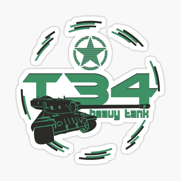 "T34 US heavy tank" Sticker for Sale by FAawRay | Redbubble