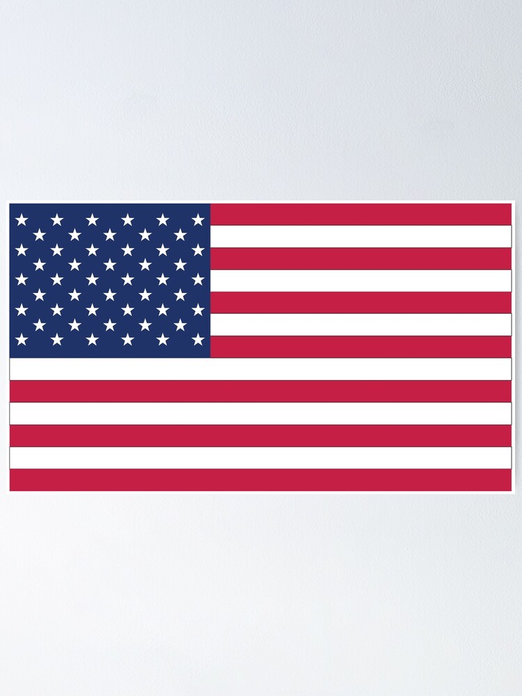 "American Flag 50 Stars" Poster for Sale by AJMcCarthy3 | Redbubble