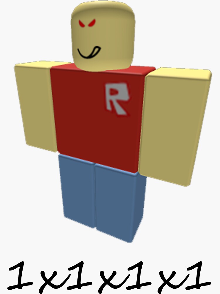 "1x1x1x1 Character Menacing " Sticker for Sale by MetaSociety | Redbubble