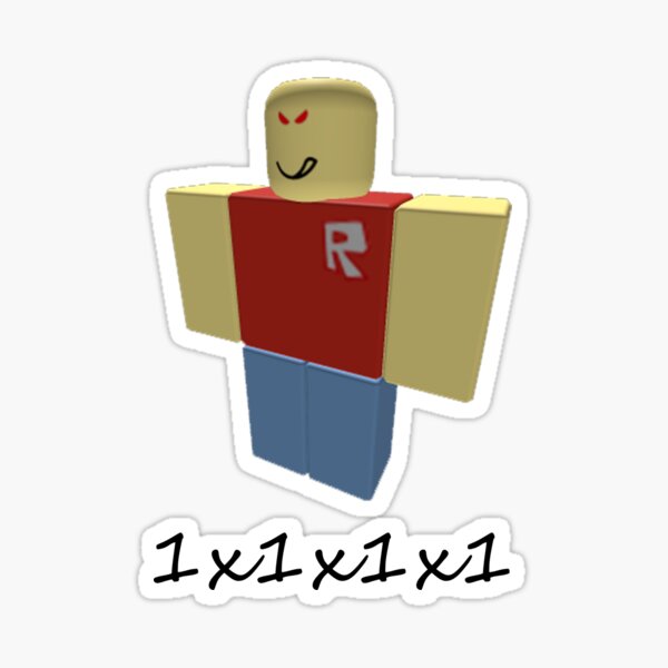 "1x1x1x1 Character Menacing " Sticker for Sale by MetaSociety | Redbubble