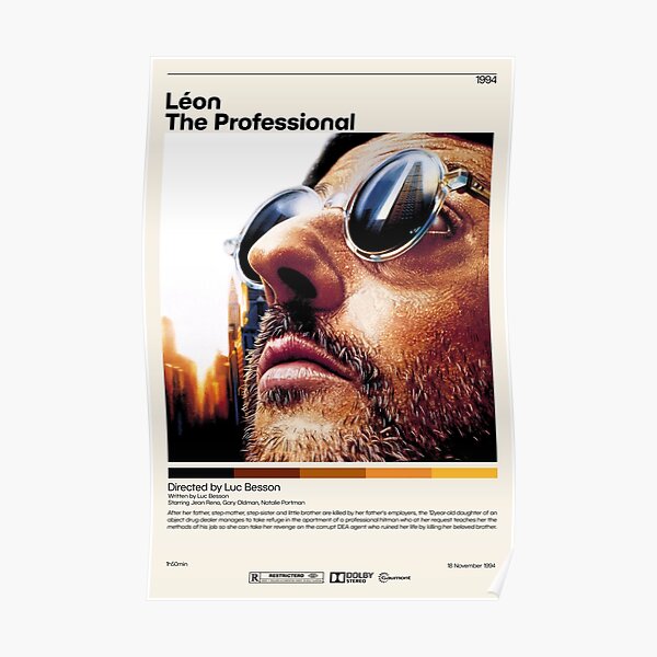 Póster «Cartel de Léon, Léon el profesional | Luc Besson, cartel de ...