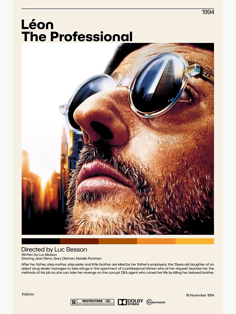 "Léon Poster, Léon The Professional | Luc Besson, Minimalist Movie ...