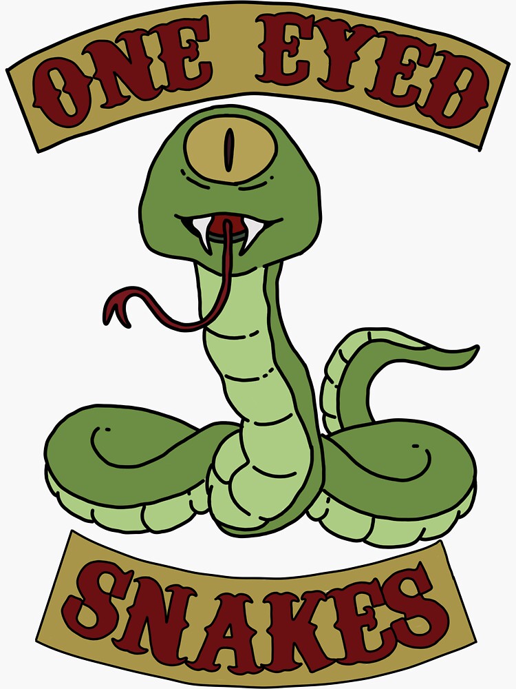 "One eyed snakes " Sticker for Sale by Siani182 | Redbubble