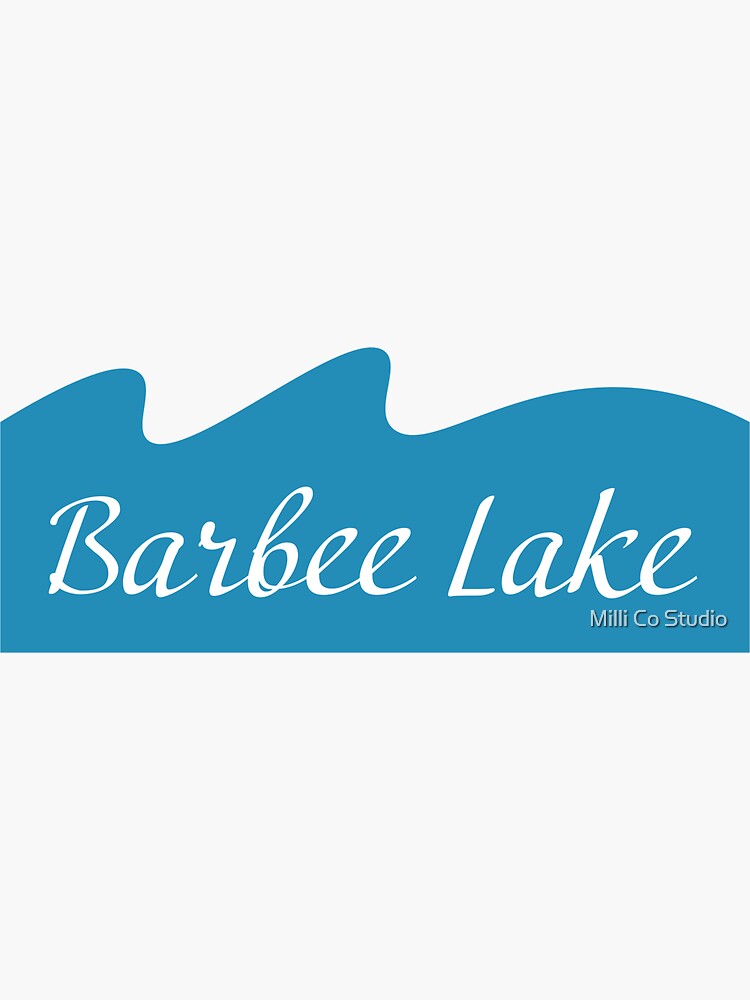 "Barbee Lake, Indiana" Sticker for Sale by quirkyandkind | Redbubble
