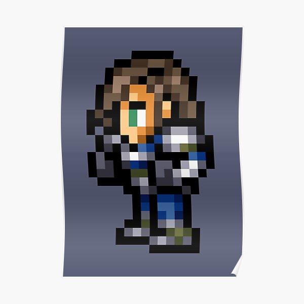 Póster «Final Fantasy VIII - Laguna Sprite» de SpriteZone | Redbubble