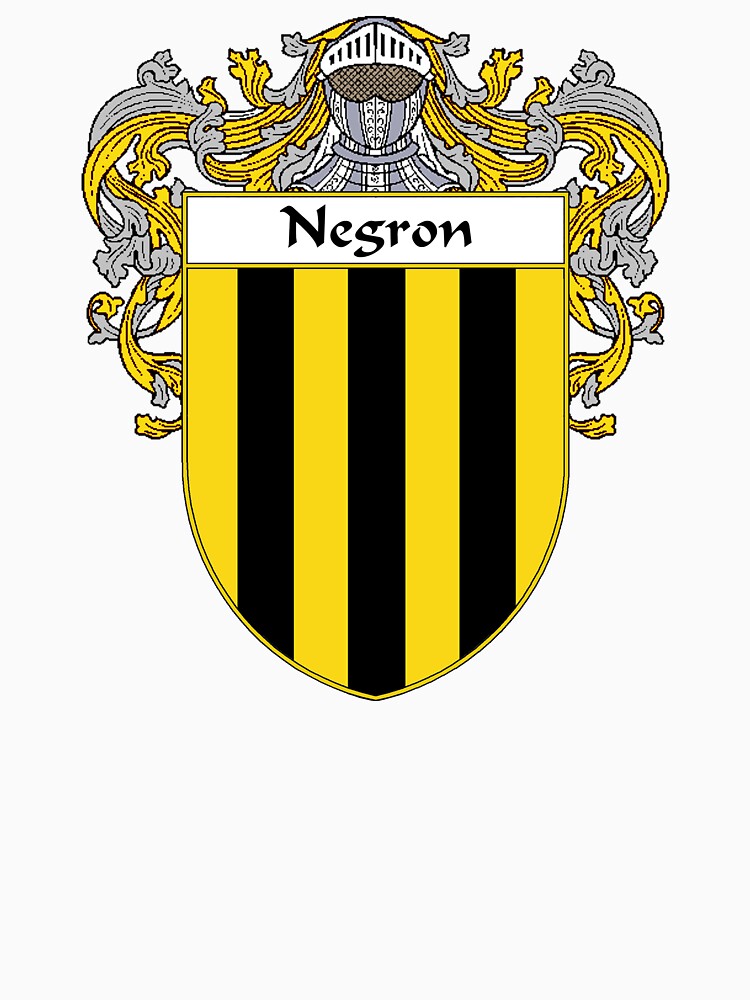 "Negron Coat of Arms/Family Crest" T-shirt by carpediem6655 | Redbubble