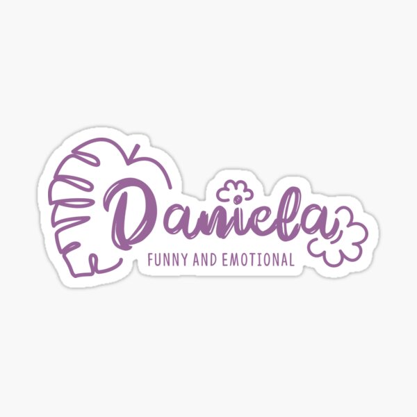 "Daniela, name in color" Sticker for Sale by RomaBimontD | Redbubble