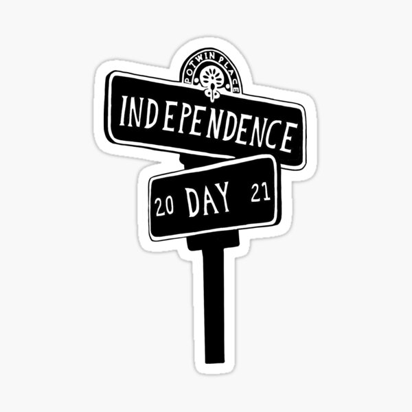 Pegatina «Día de la Independencia de Potwin Place 2021» de beebee2000 ...
