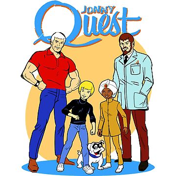 "Jonny Quest " Sticker for Sale by NannieGuillaume | Redbubble