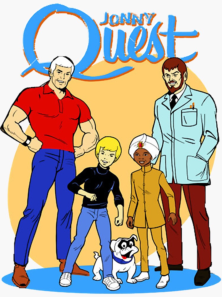 "Jonny Quest " Sticker for Sale by NannieGuillaume | Redbubble