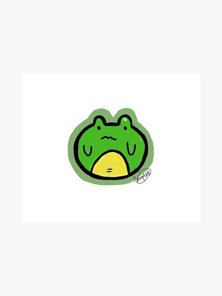 "Cute Boring Frog" Sticker by RainbowDoll | Redbubble