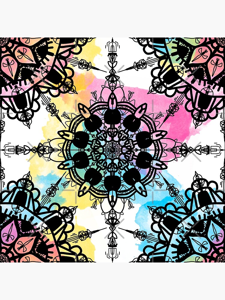 "Pan Watercolour Mandala Art" Poster by -Gedwolcraeft- | Redbubble