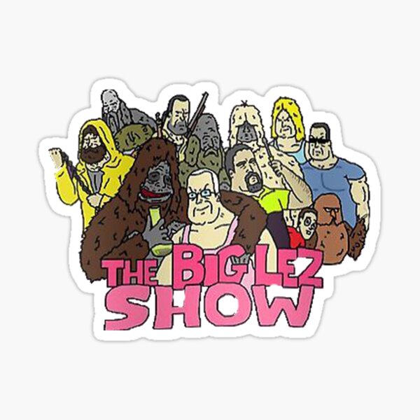"The Big Lez Show Whole Gang T-Shirt Sticker Mask & More" Sticker for ...