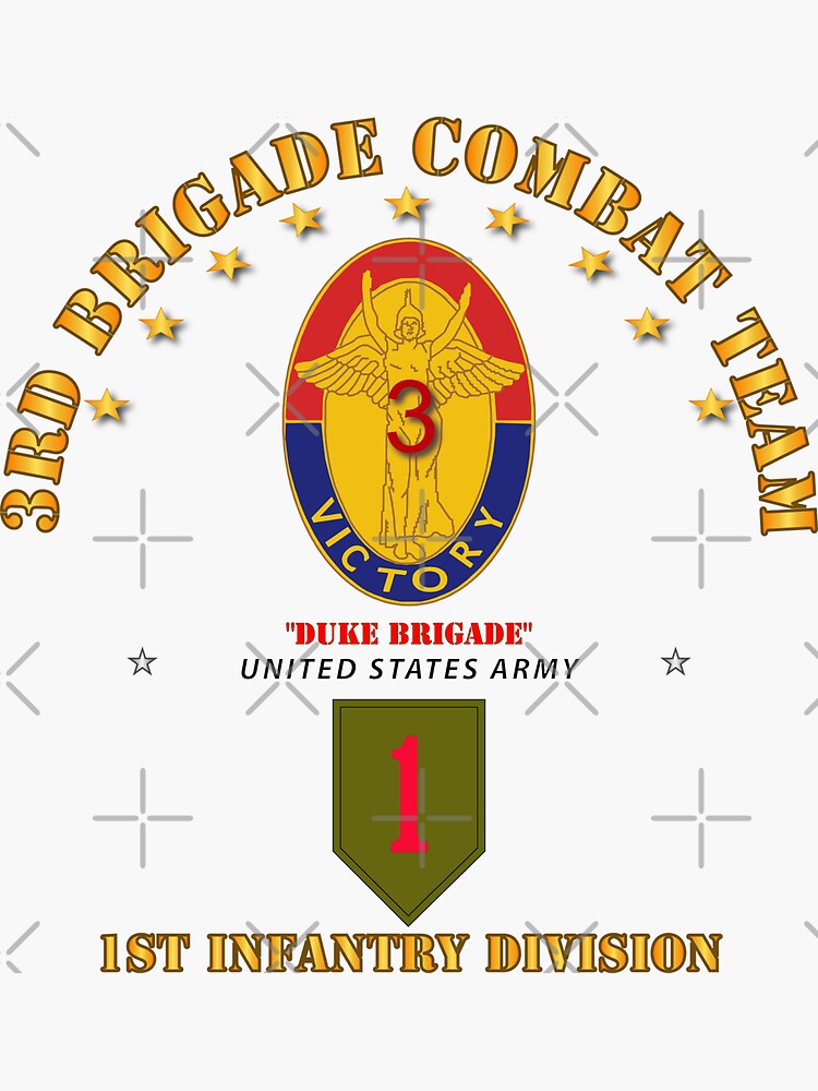 "Army - 3rd Bde Combat Tm - 1st Infantry Div" Sticker for Sale by ...