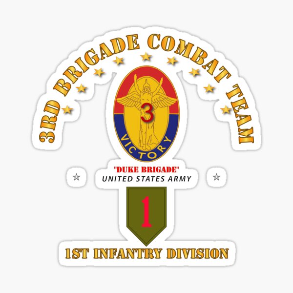 "Army - 3rd Bde Combat Tm - 1st Infantry Div" Sticker for Sale by ...