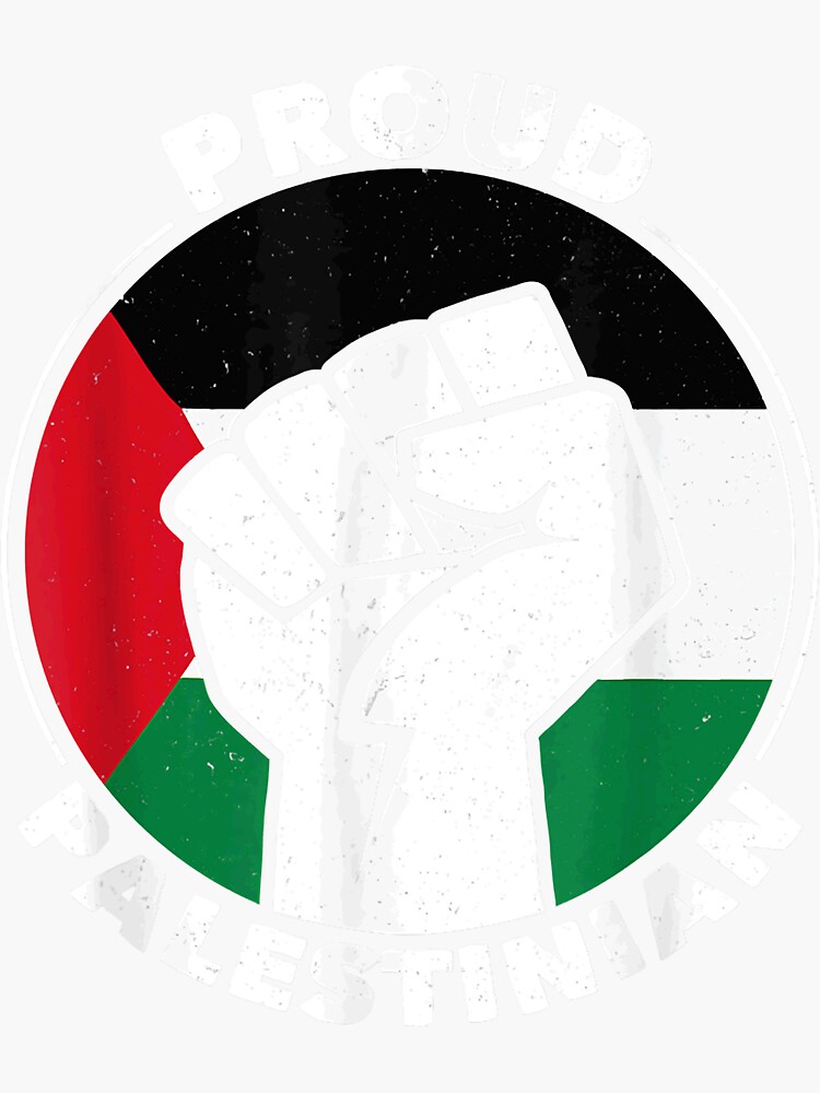 "Proud Palestinian - Love & Pride of Palestine Flag Palest" Sticker for ...