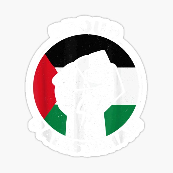 "Proud Palestinian - Love & Pride of Palestine Flag Palest" Sticker for ...