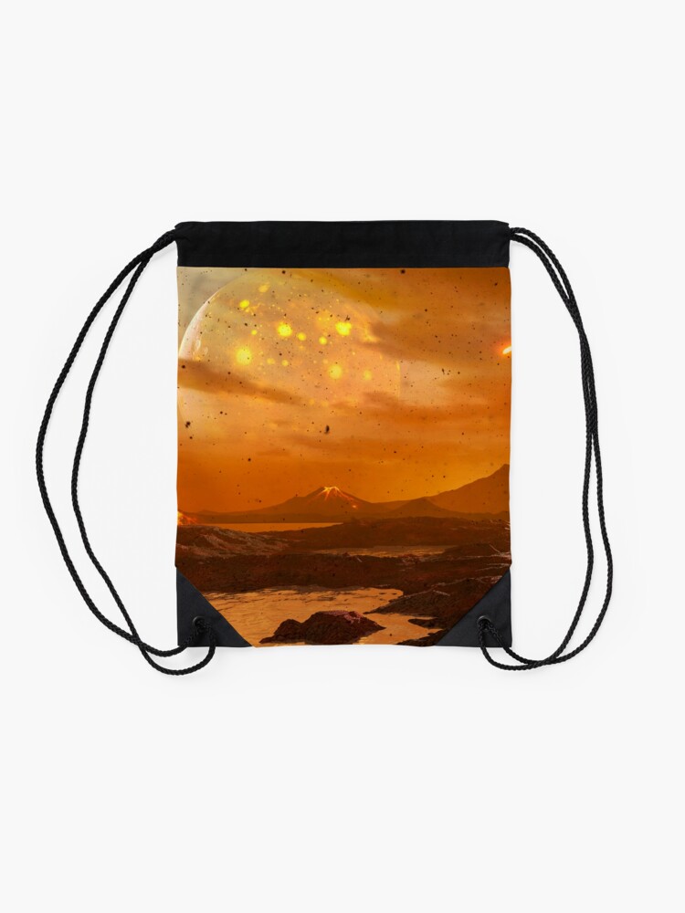 "Primordial Earth Version III" Drawstring Bag for Sale by magarlick ...