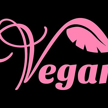 "Vegan Pink Logo" Sticker for Sale by limitlezz | Redbubble