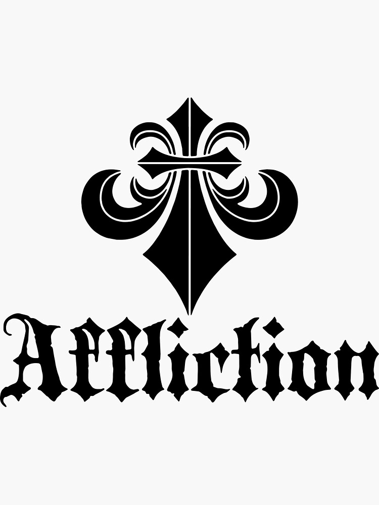 "affliction" Sticker for Sale by baekilo | Redbubble