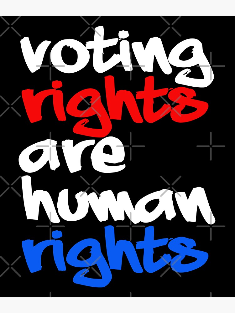 "Voting Rights are human Rights 2021" Sticker for Sale by Thelittlelord ...