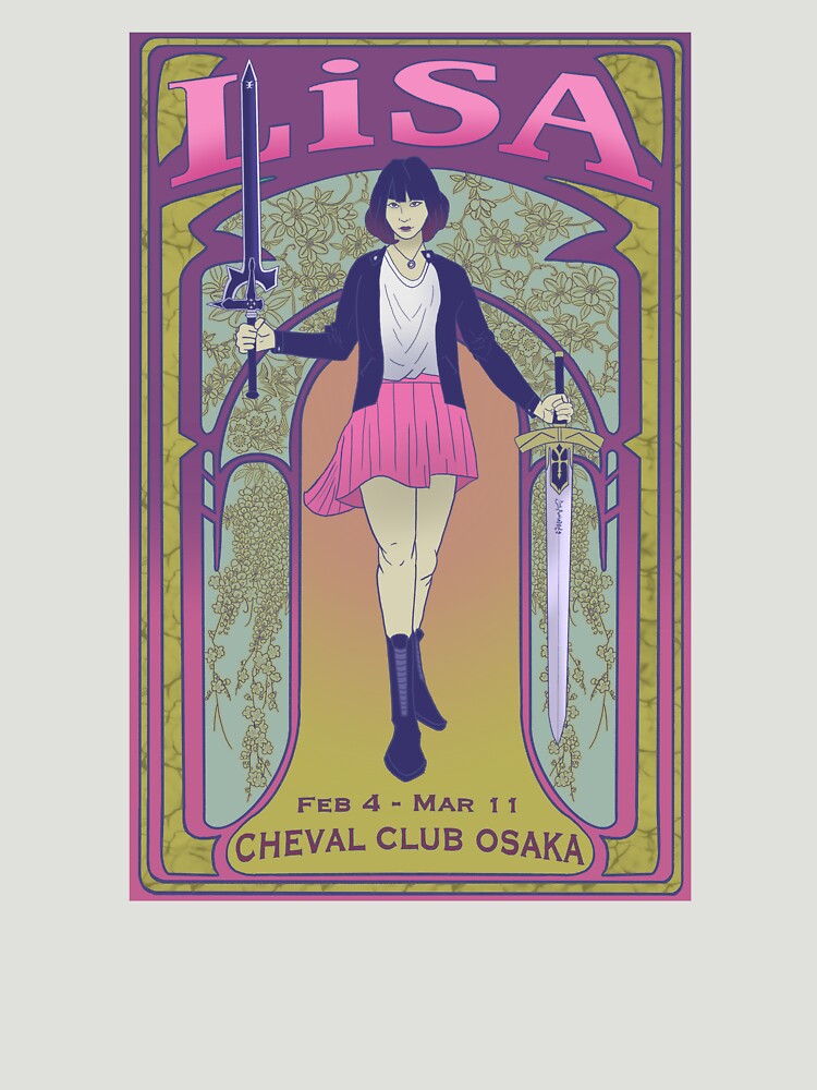 "LiSA Gig Poster" T-shirt for Sale by its-ry-bread | Redbubble | lisa t ...