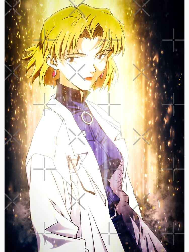 "Ritsuko Akagi Neon Genesis Evangelion" Sticker by delfinart | Redbubble