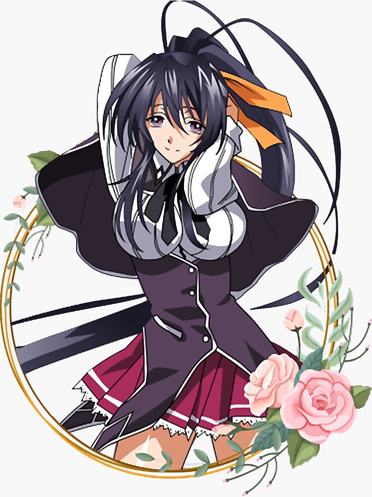 "Akeno - High School DxD " Sticker by LavallaYail | Redbubble