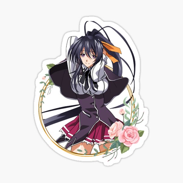 "Akeno - High School DxD " Sticker by LavallaYail | Redbubble