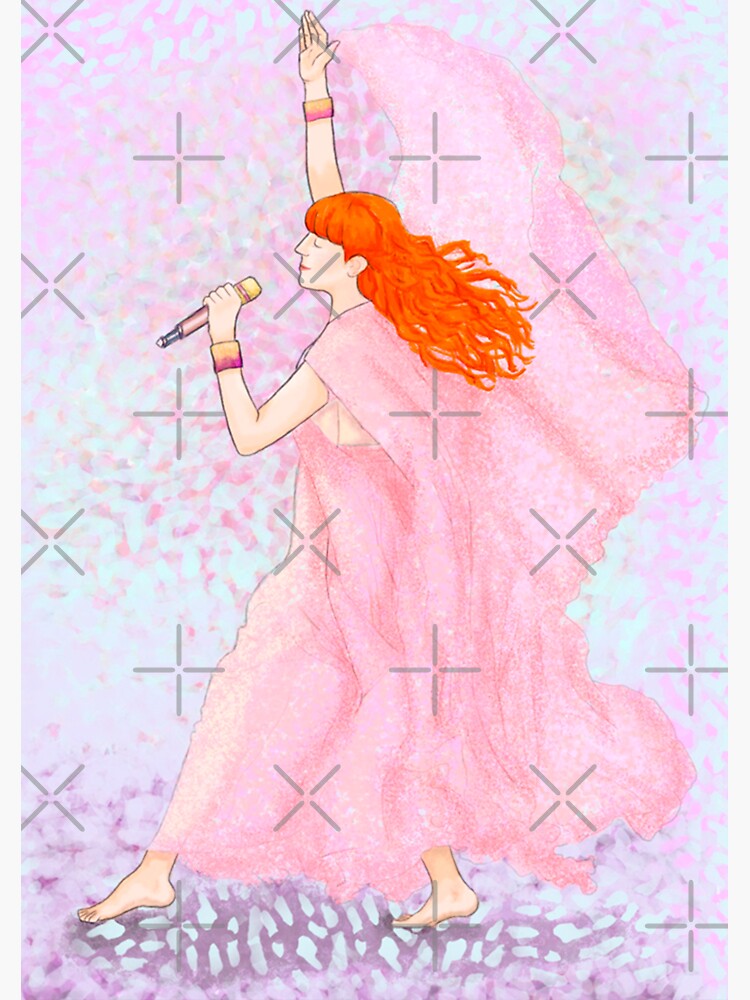 "Florence and the machine" Sticker for Sale by prustenvc | Redbubble
