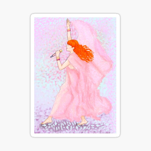 "Florence and the machine" Sticker for Sale by prustenvc | Redbubble