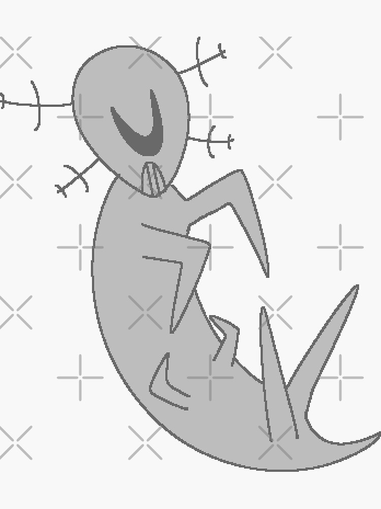 "Alien Grub" Sticker for Sale by bwooom | Redbubble