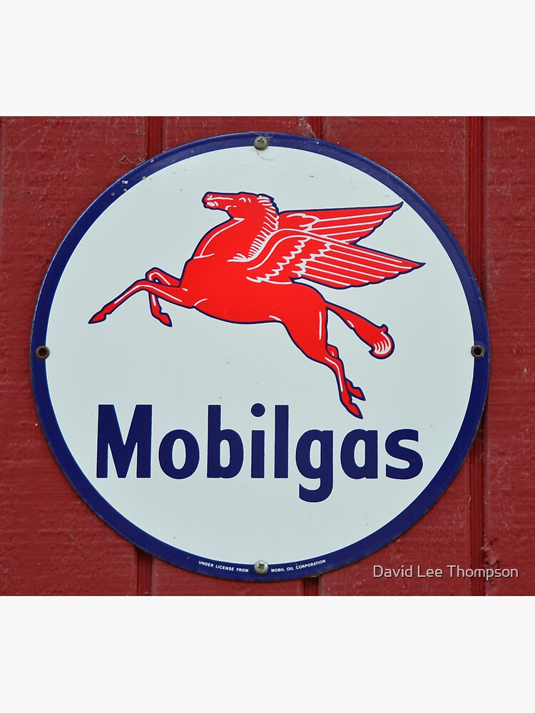 "Mobile Gas vintage sign" Sticker for Sale by dltphoto | Redbubble