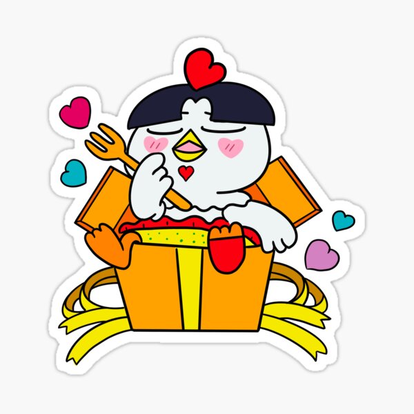 "Samyang Carbonara Chicken" Sticker for Sale by YiziaPizza | Redbubble