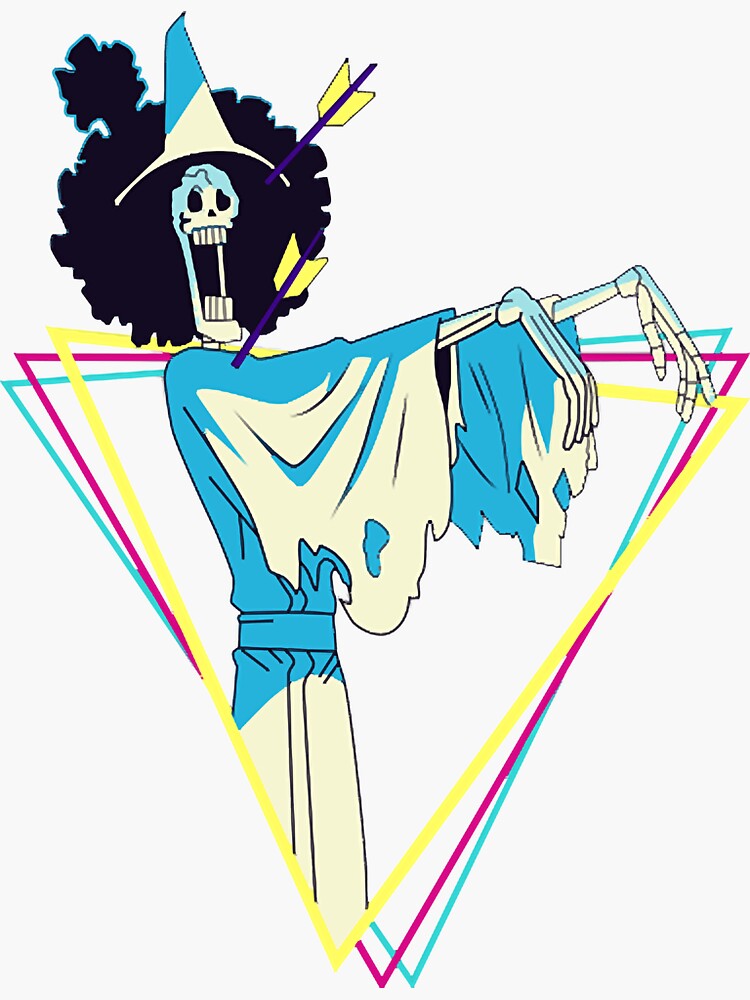 "One Piece - Brook Wano Country Arc " Sticker for Sale by LavallaYail ...