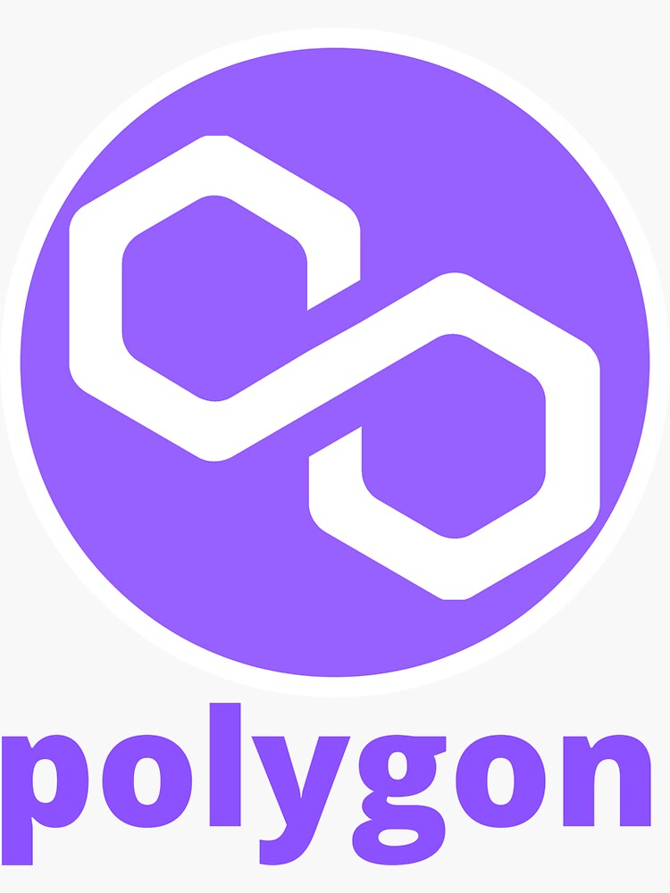 "Polygon/Matic" Sticker for Sale by Scubaloppy | Redbubble