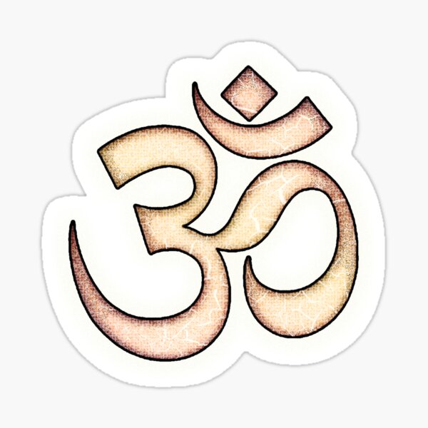 "OM" Sticker by aura2000 | Redbubble