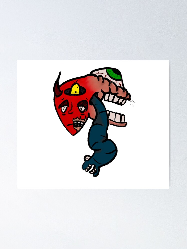 "Flesh beast" Poster by SoftCentaur | Redbubble