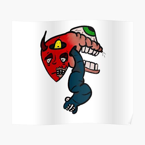 "Flesh beast" Poster by SoftCentaur | Redbubble