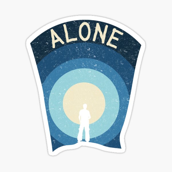 "ALONE" Sticker by EnergieSubtile | Redbubble