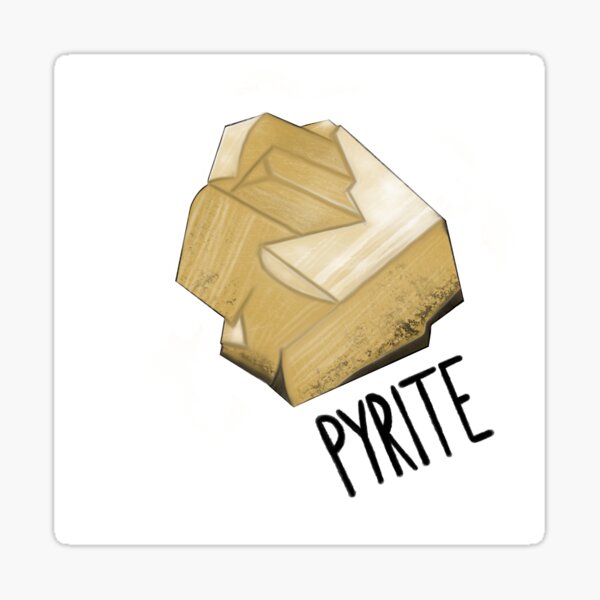 "Pyrite" Sticker by SanctumNoctisCo | Redbubble