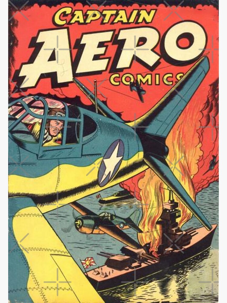 "captain aero ,air force comic poster " Photographic Print for Sale by ...