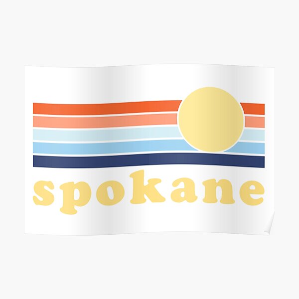 "Spokane Washington Retro Travel Decal" Poster for Sale by natannc ...